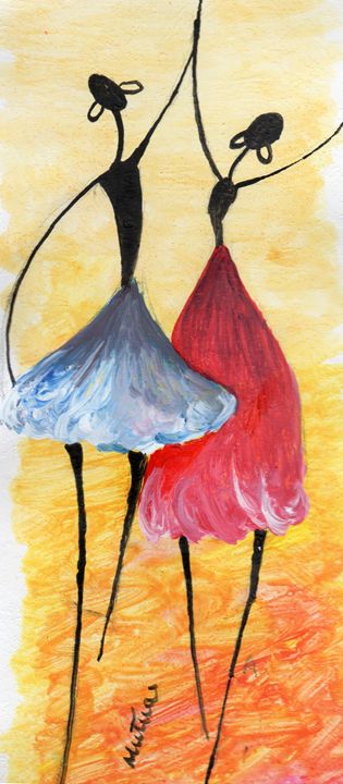 exotic african dance - william mutua - Paintings & Prints, Abstract ...