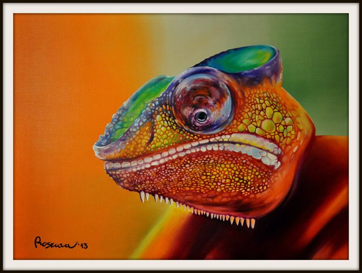 Chameleon - proskura-art - Paintings & Prints, Animals, Birds, & Fish ...
