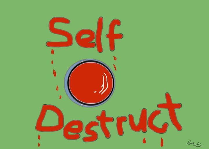 The Self Destruct Button - Shoshanah's Art - Digital Art & AI, Humor ...