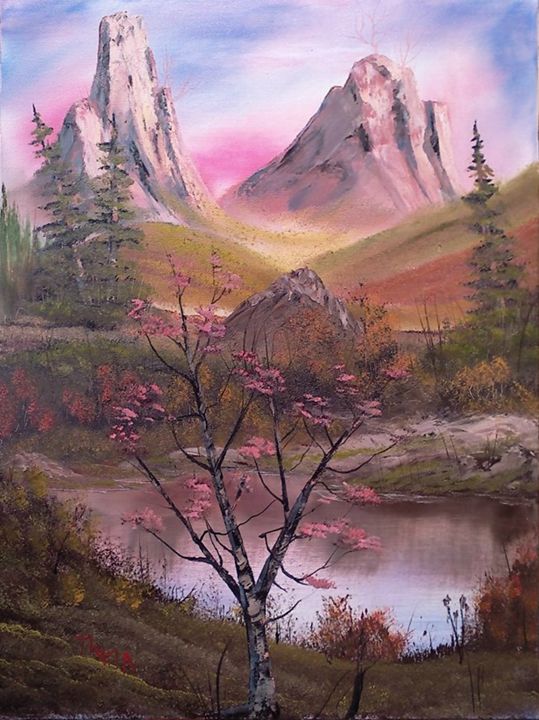 Springtime pond - Kevin Nunn's Art Gallery - Paintings & Prints ...