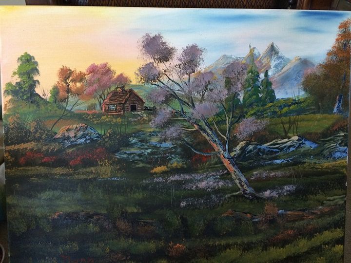 Cabin in a Meadow - Kevin Nunn's Art Gallery - Paintings & Prints ...