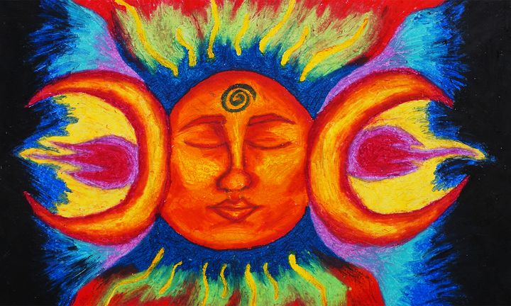 Triple Sun Goddess - Ellie's art