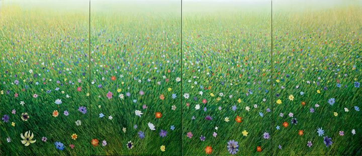 Mist Field QUAD - Geoff Greene Gallery - Paintings & Prints, Flowers ...