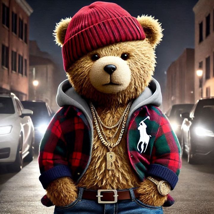 Polo Bear Thugging in Streets - Retro Vintage - Digital Art & AI ...