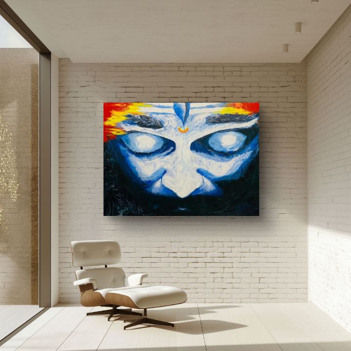 Unique Spiritual Face Painting - Mahakaal Art Studio - Paintings ...