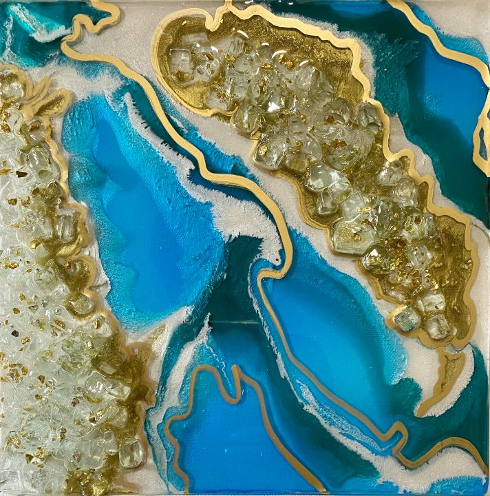 Abstract Geodes Inspired Art - Tatyana Kievsky - Paintings & Prints ...