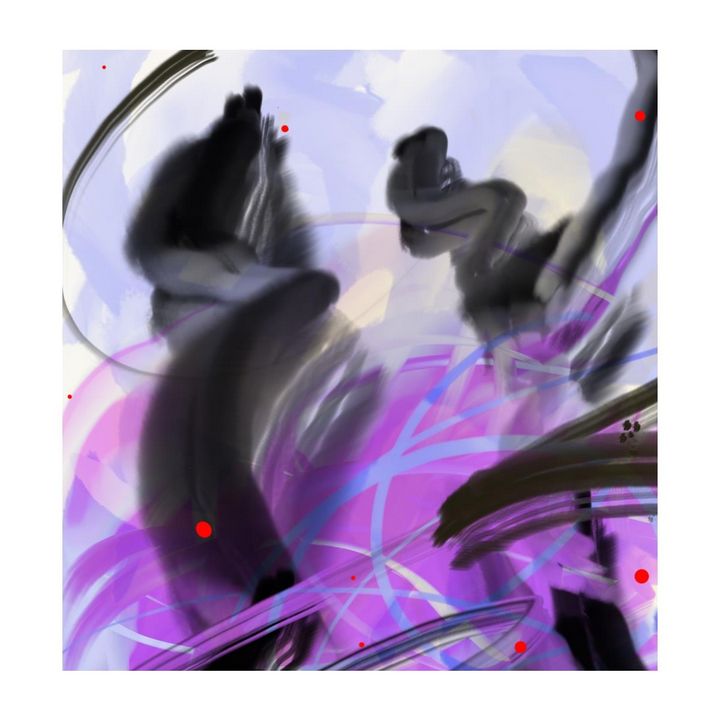 Playing 002 - works by Richard Hart - Paintings & Prints, Abstract ...