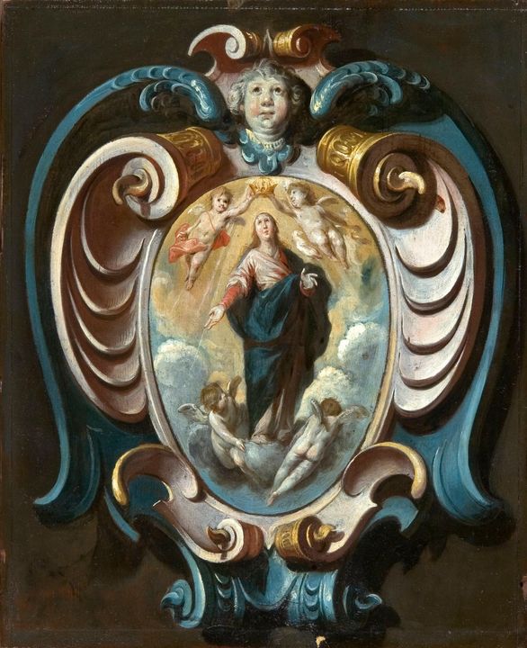 Antonio del Castillo~The Coronation - Old master image - Paintings ...