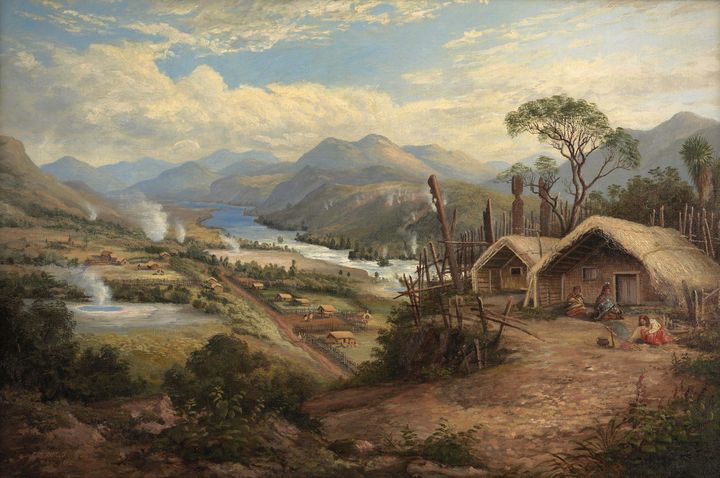 Charles Blomfield~Orakei Korako on t - Old master image - Paintings ...