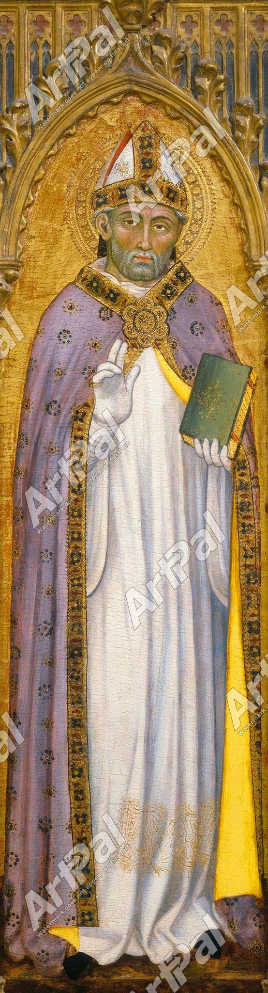 Bartolo, Taddeo di~Bishop Saint (Mar - Old master image - Paintings ...