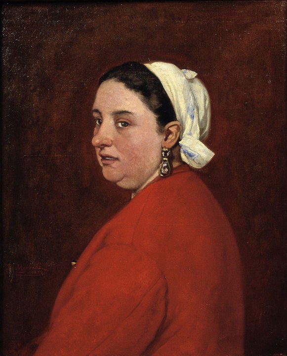 Benet Mercadé~Portrait of Senyora An - Old master image - Paintings ...