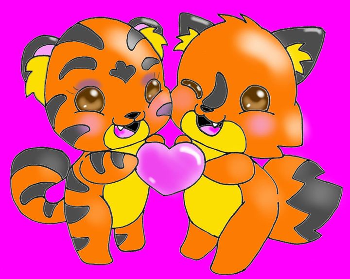 fox and tiger - Chris - Drawings & Illustration, People & Figures ...