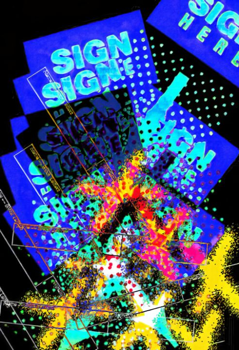 Suicide Signatures - Rose Marinelli - Digital Art & AI, Abstract, Text ...