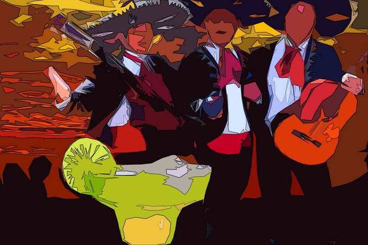 Mariachi at Mid Night - Rose Marinelli - Digital Art & AI, People ...