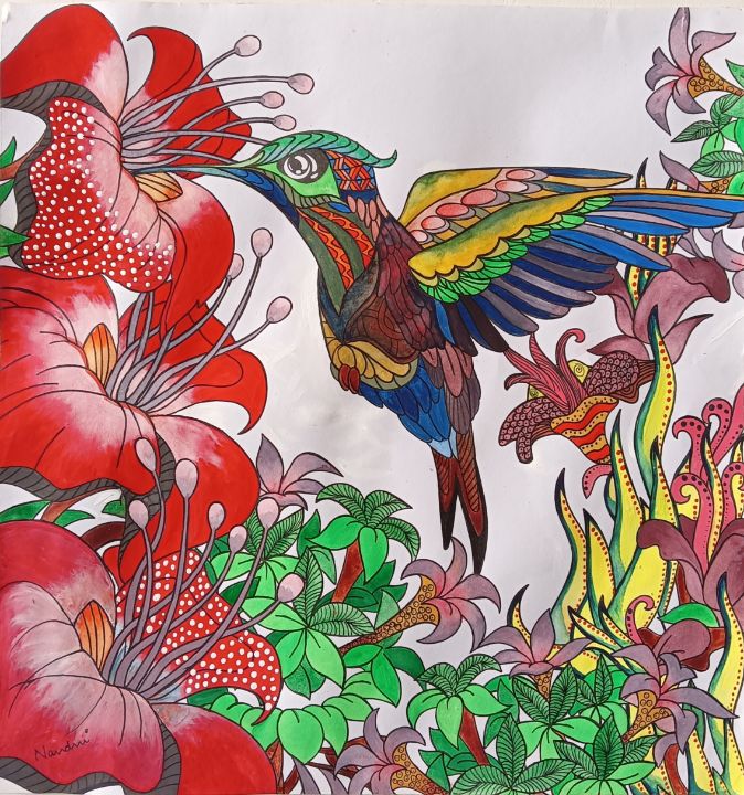 Garden of Life - Nandini - Paintings & Prints, Animals, Birds, & Fish ...