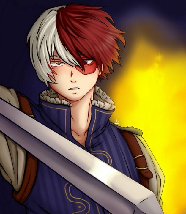 Todoroki Shouto BNHA Fantasy AU - Ari Richli - Digital Art & AI, People ...