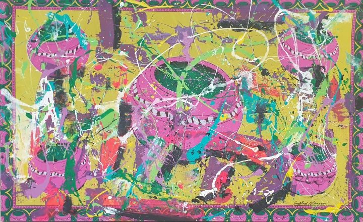 Abstract African Pots B - Art Curator Gallery - Paintings & Prints ...