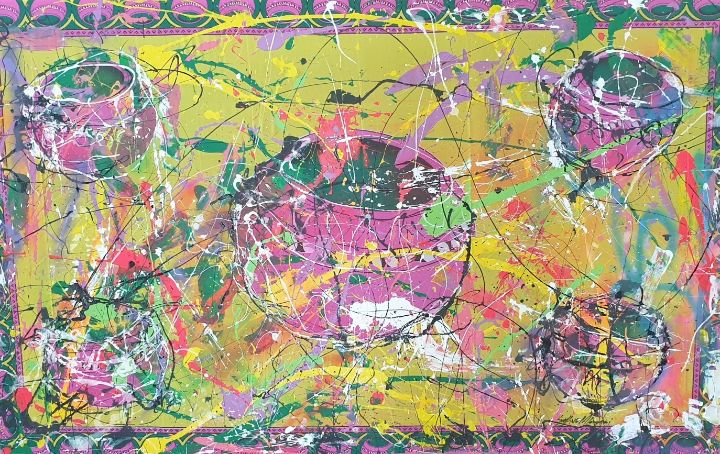 Abstract African Pots A - Art Curator Gallery - Paintings & Prints ...