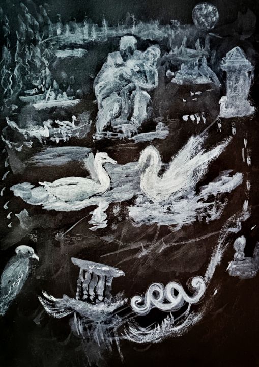 Fisherman & the Mermaid (Coombe Abbe - Robyn Rainbow - Paintings ...