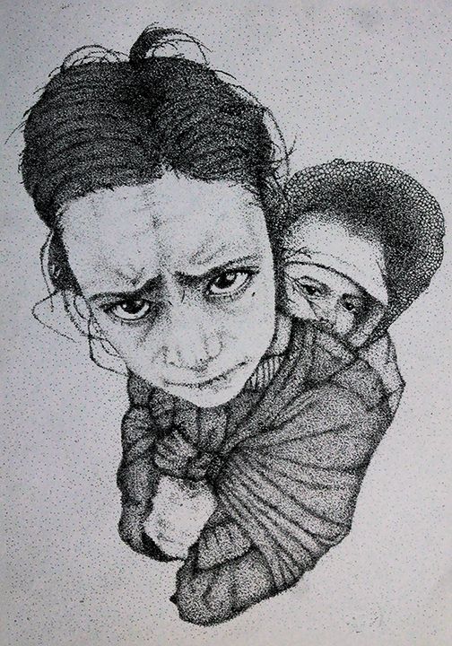 The Known Face- Pointillism By Shree - Shree - Paintings & Prints ...