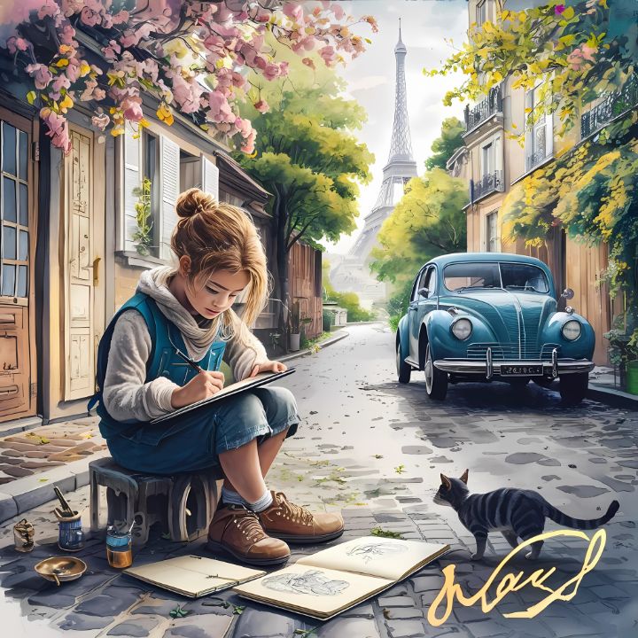 Nour - Paintings & Prints, Digital Art & AI