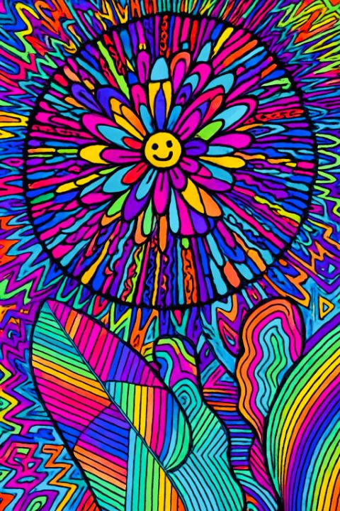 Happy tripping - Psychodynamic Artwork - Drawings & Illustration ...