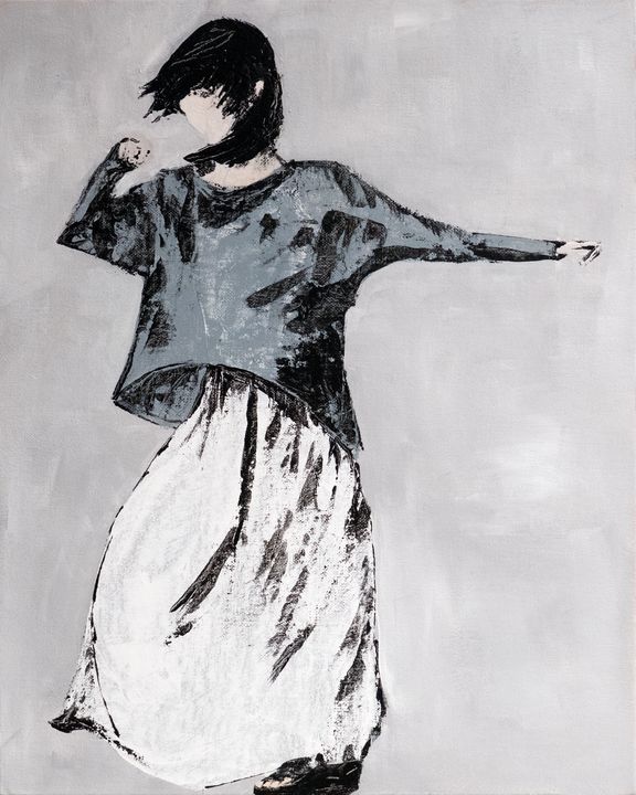 Free to dance - Hatch and Hawk - Paintings & Prints, People & Figures ...
