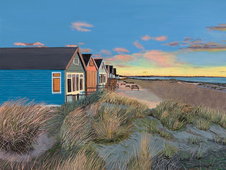 Hengistbury Head Mudeford - John Haynes Art - Paintings & Prints ...