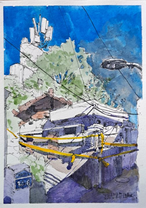 Bolinas - Paintings & Prints, Drawings & Illustration