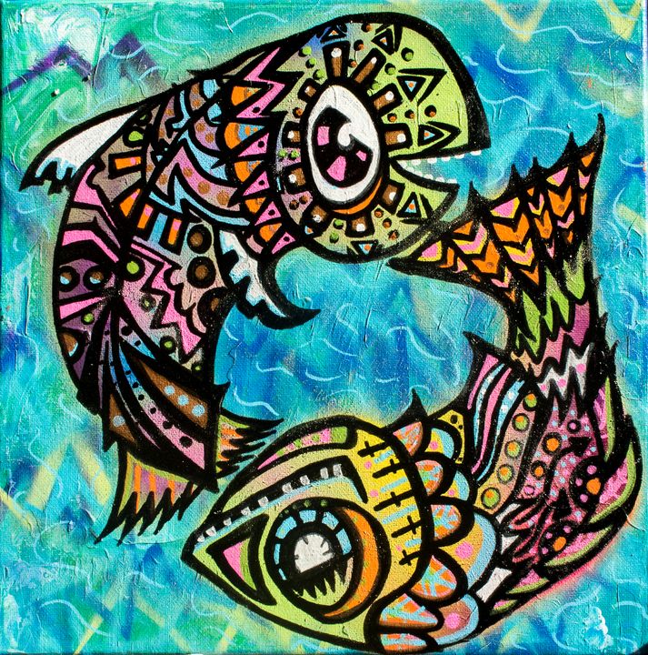 Aqua - Casper Sheets - Paintings & Prints, Animals, Birds, & Fish ...