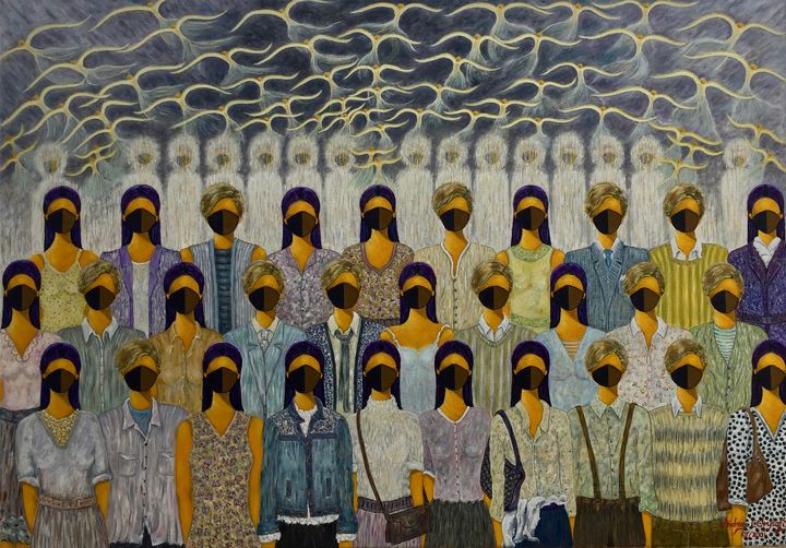 PANDEMIA 2020 - Andreas C Chrysafis Art - Paintings & Prints, People ...