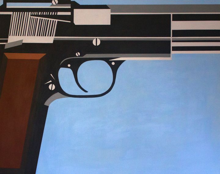 Blue Gun - Jackie Warner - Paintings & Prints, Still Life, Sporting ...