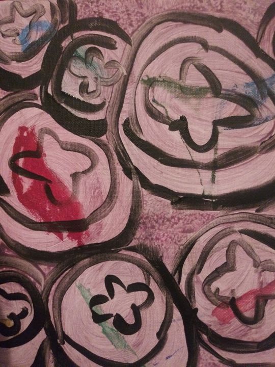 Abstract roses - Kimmie raine - Paintings & Prints, Abstract, Other ...