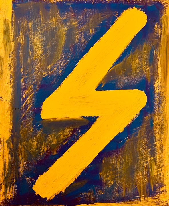 Sun rune - Sowilo - NatAnat - Paintings & Prints, Abstract, Geometric ...