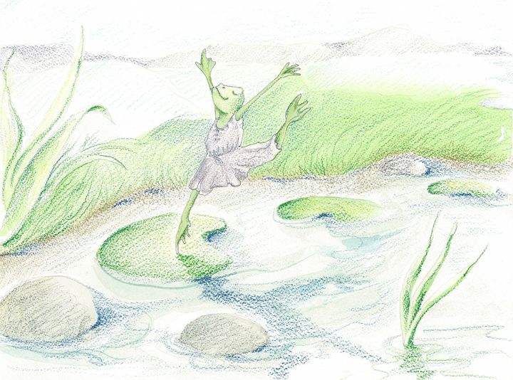 Dancing Frog - Toad Hallow Studio - Drawings & Illustration, Animals ...