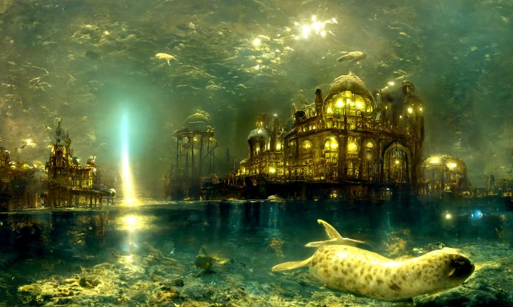 Palace under the sea 8 - EQY - Digital Art & AI, Fantasy & Mythology ...