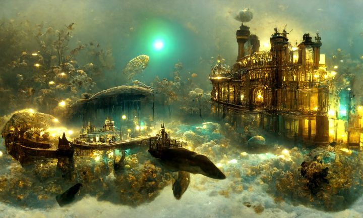 Palace under the sea 2 - EQY - Digital Art & AI, Fantasy & Mythology ...
