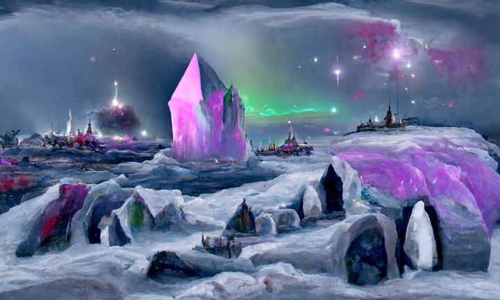 Multiverse 11 - EQY - Digital Art & AI, Places & Travel, Arctic - ArtPal