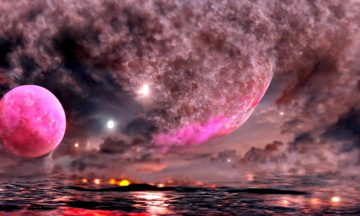 Lost Moon 2 - EQY - Digital Art & AI, Astronomy & Space, Moon - ArtPal