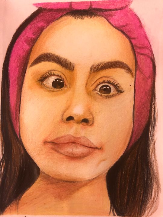 Happy - Shadan - Paintings & Prints, People & Figures, Female Form ...