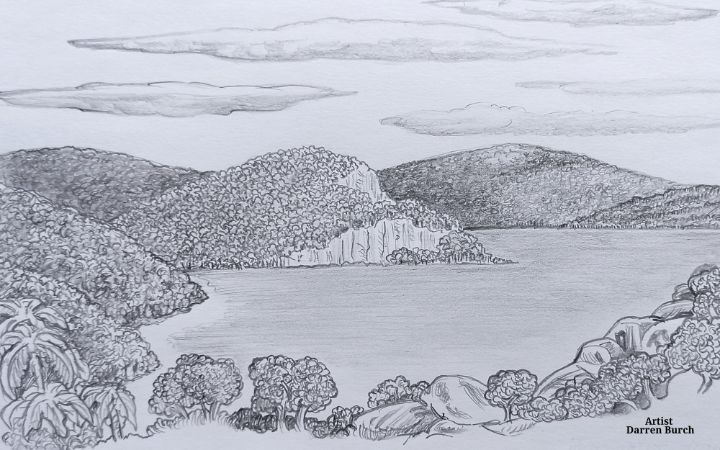 On New Zealand shores - koru Kiwi Arts - Drawings & Illustration ...