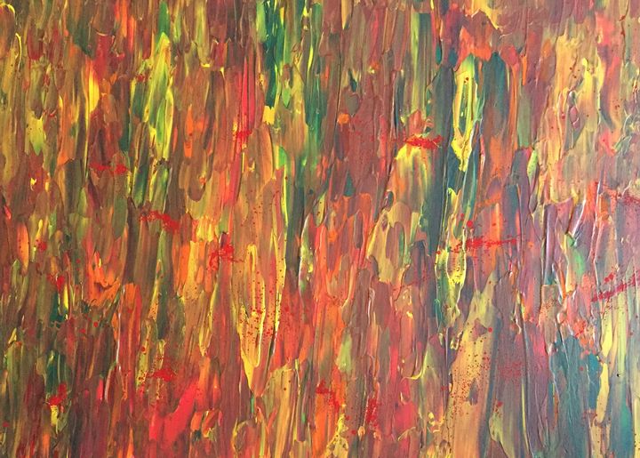 Autumn leaf fall - Giart - Paintings & Prints, Abstract, Color - ArtPal