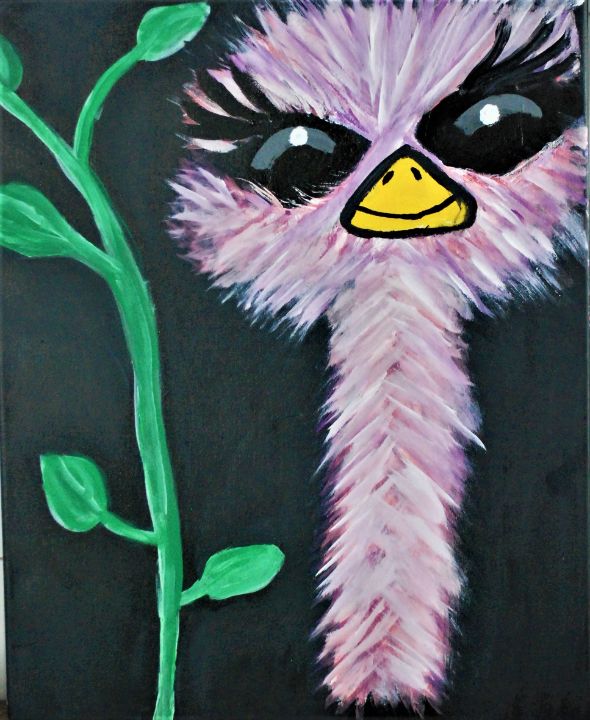 Ollie the Ostrich - Amy Ann - Digital Art & AI, Childrens Art, Other ...