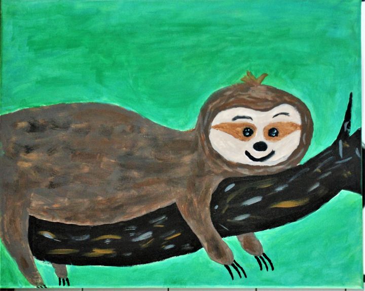 Sammy the sloth - Amy Ann - Digital Art & AI, Childrens Art, Other ...