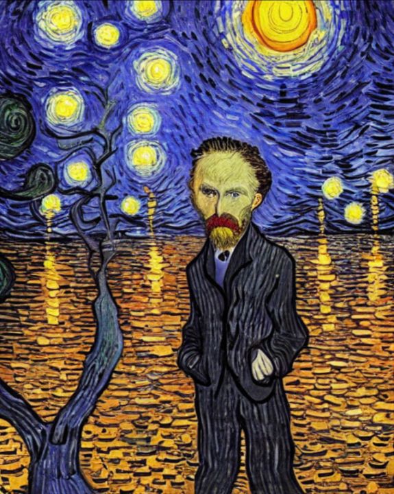 Mr.Gogh - James Ahern - Digital Art & AI, Abstract, Color - ArtPal