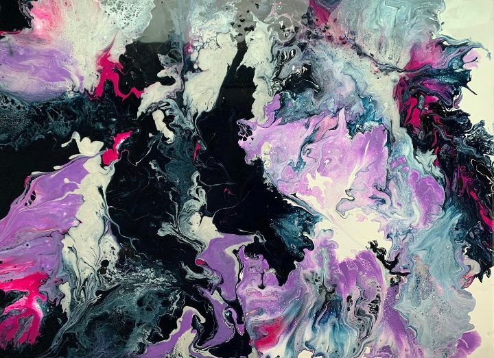 Violet madness - Colors by MillArt - Paintings & Prints, Abstract ...
