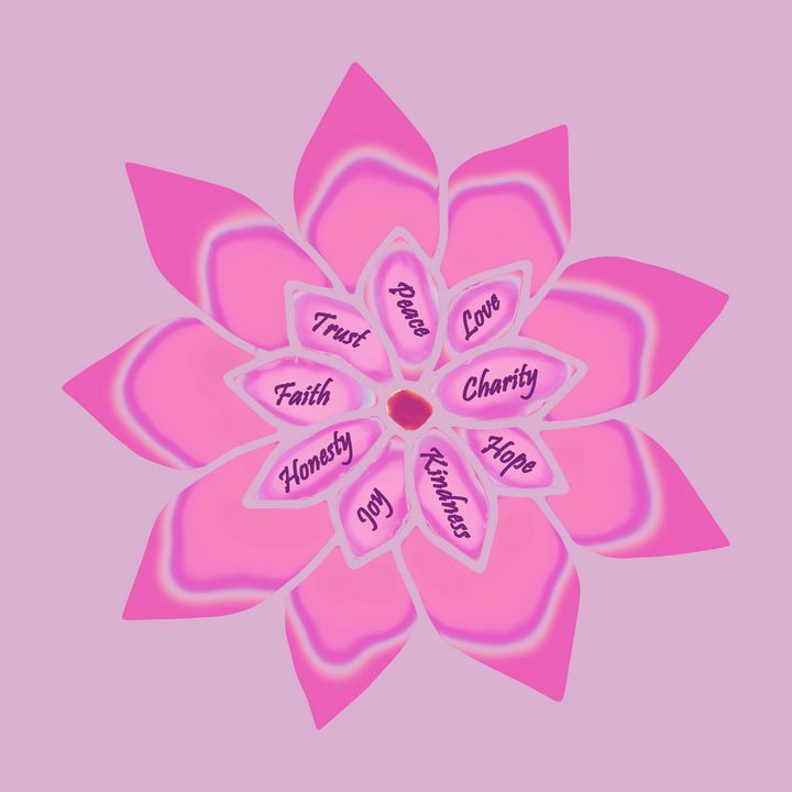 Pink Spirit Flower - Laura B. Haw Art (Celebrativity) - Digital Art ...
