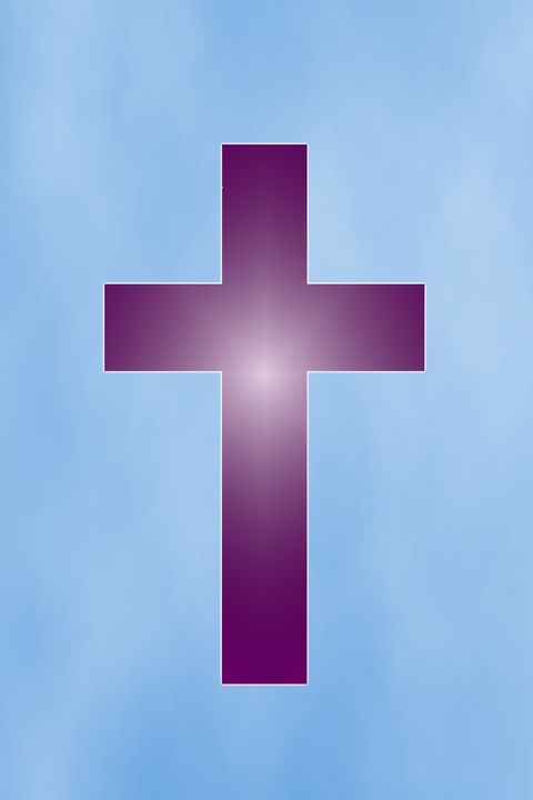 Purple Cross with Light - Laura B. Haw Art (Celebrativity) - Digital ...