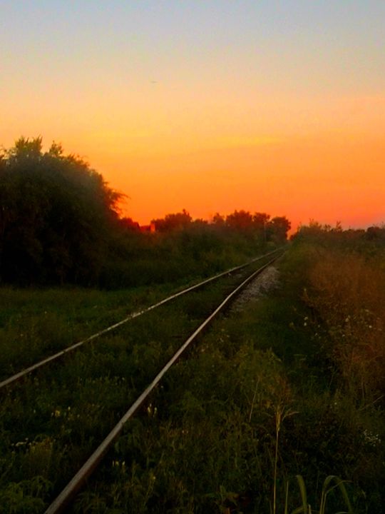 Sunset on the railroad - ARTchibald - Photography, Landscapes & Nature ...