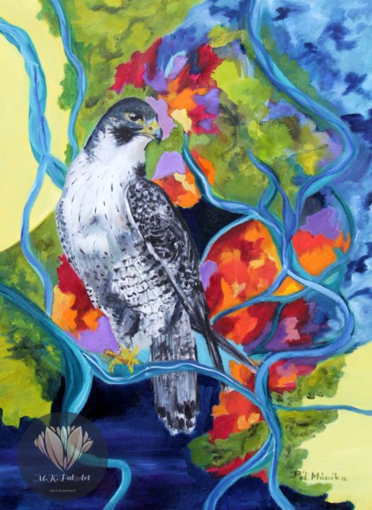 Peregrine Falcon - M.K.PalArt - Paintings & Prints, Abstract, Other ...